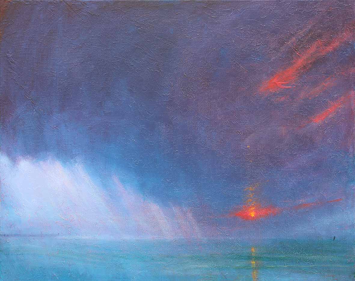 Harbour Light. Original Seascape Painting by Derek Hare – Derek Hare ...